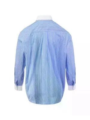 Sporty & Rich Ny Crest Oversized Shirt - Blue