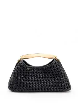 ELLEME Mini Boomerang Woven Leather - Black