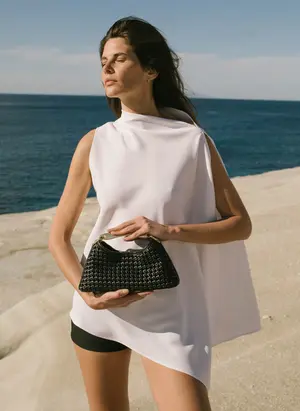 ELLEME Mini Boomerang Woven Leather