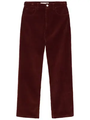 RÓHE Bruun Wide-leg Corduroy Trousers - Red