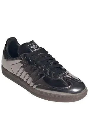 Adidas Metallic Leather Samba Og Sneakers - Black