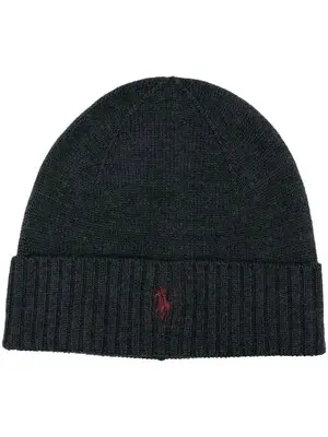 Polo Ralph Lauren Logo Beanie - Grey