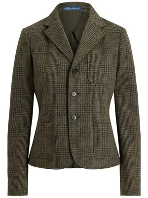 Polo Ralph Lauren Single-breasted Prince Of Wales Blazer - Green
