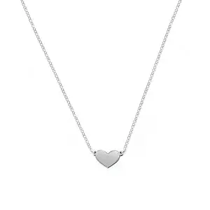 Jewlr Engravable Heart Charm Necklace