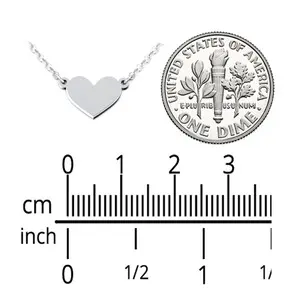 Jewlr Engravable Heart Charm Necklace