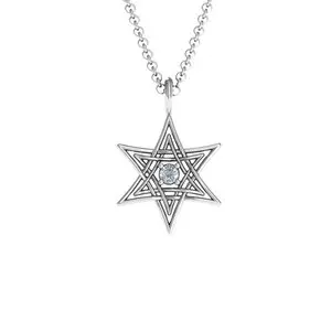 Jewlr Modern Star Of David Pendant - Sterling Silver