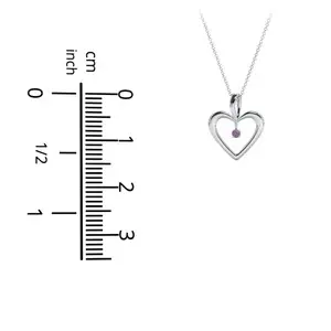 Jewlr Single Stone Heart Pendant