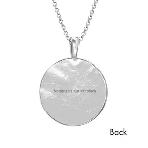 Jewlr Engravable Compass Necklace With Gemstone