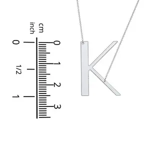 Jewlr Engravable Asymmetrical Initial Necklace K