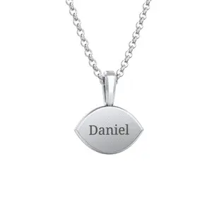 Jewlr Engravable Evil Eye Gemstone Necklace With Cold Enamel
