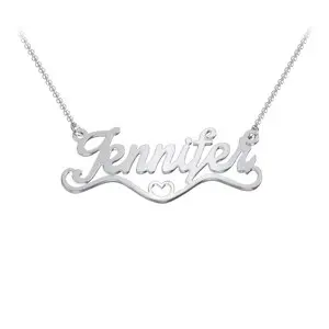 Jewlr Stylized Name Necklace - Sterling Silver