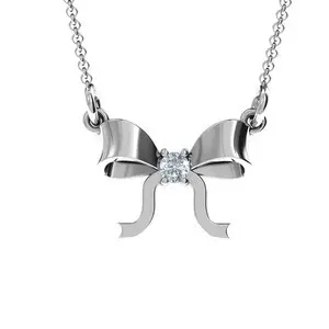 Jewlr Put A Bow On It Pendant - Sterling Silver