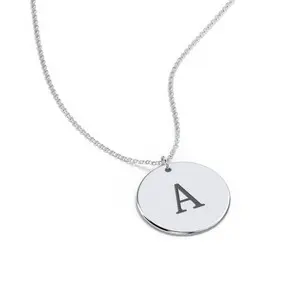 Jewlr Charmed Initial Disc Pendant