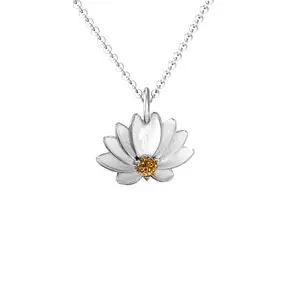 Jewlr Spiritual Lotus Pendant - Sterling Silver