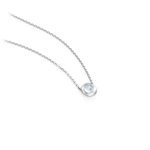 Jewlr Solitaire 2mm Round Gemstone Pendant