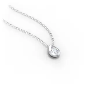 Jewlr Teardrop Pendant With Gemstone