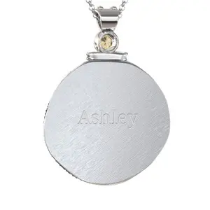 Jewlr Engravable Scorpio Zodiac Medallion With Accent