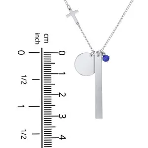 Jewlr Milestone Necklace With Cross Charm