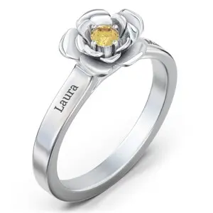 Jewlr Flourish Rose Ring