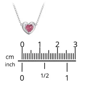 Jewlr Puffy Heart Pendant With 1 Birthstone