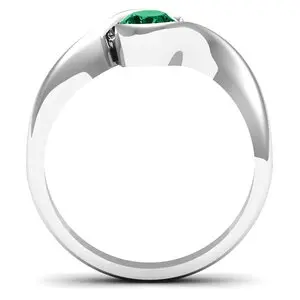 Jewlr Fancy Solitaire Swirl Ring