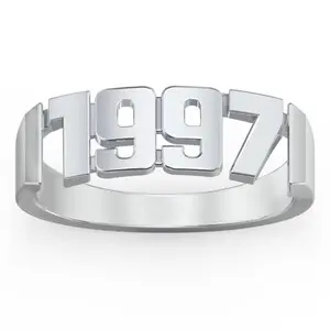 Jewlr Personalized Year Ring - Sterling Silver