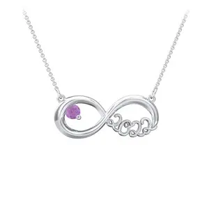 Jewlr 2022 Graduation Infinity Pendant With Gemstone - Sterling Silver