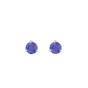 Jewlr Birthstone Martini Stud Earrings - Sterling Silver