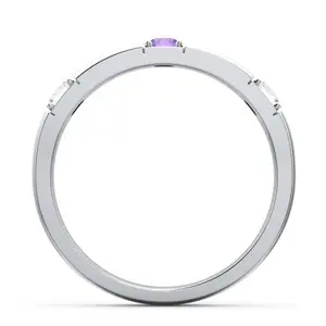 Jewlr Elegant Three Gemstone Ring