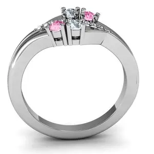 Jewlr Four Stone Ring With Accents