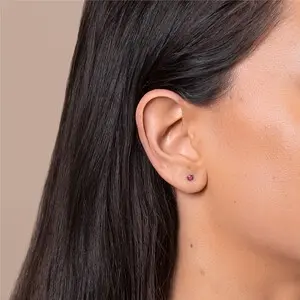Jewlr Princess Cut Stud Earrings