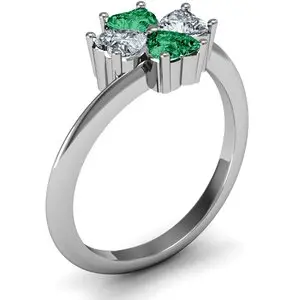 Jewlr Four Heart Clover Ring