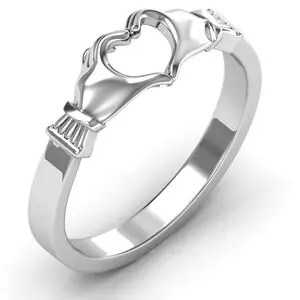 Jewlr Sculpted Hand Heart Ring