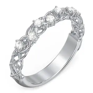 Jewlr Stones Woven In Love Ring
