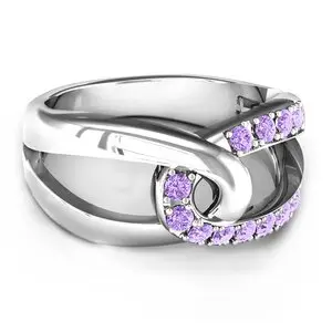 Jewlr Infinity Embrace Ring - Sterling Silver