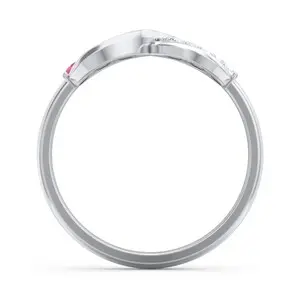 Jewlr Engravable Infinity Ring With Birthstones