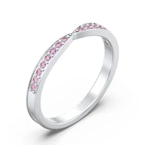 Jewlr Tapered Stacking Band With Accents