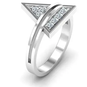 Jewlr Triangle Of Glam Geometric Ring