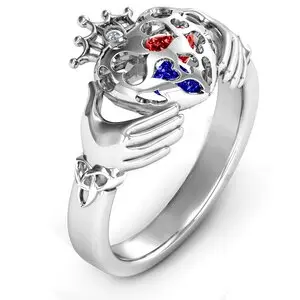 Jewlr Caged Hearts Claddagh Ring