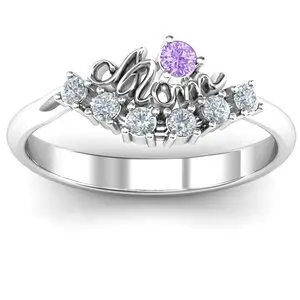 Jewlr 4 9 Stone Mom's Glimmering Love Ring
