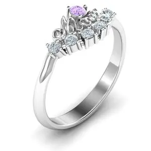 Jewlr 4 9 Stone Mom's Glimmering Love Ring