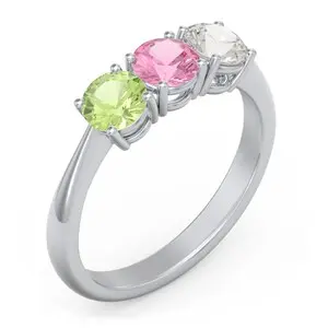 Jewlr Radiant Trinity Ring