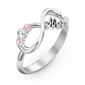 Jewlr Mom's Infinite Love Ring With 2-10 Stones