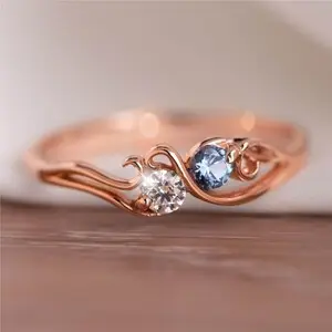 Jewlr Swirl Of Style Birthstone Ring
