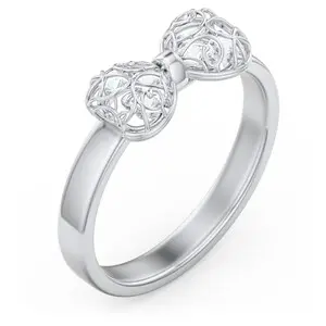 Jewlr Adorable Bow Cage Ring