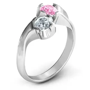 Jewlr Two Stone Sparkle Ring