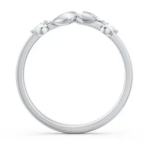 Jewlr Heart-to-heart Ring With Accent Stones
