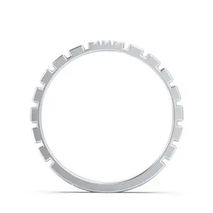 Jewlr Geometric Cube Stackable Ring With Accents