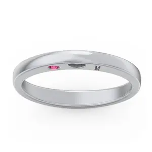 Jewlr Peekaboo Birthstone Ring With Heart Cut Out