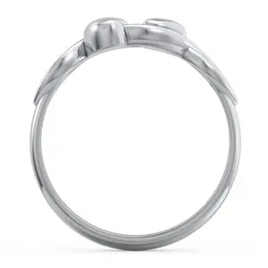 Jewlr Engravable Initial Heart And Infinity Ring